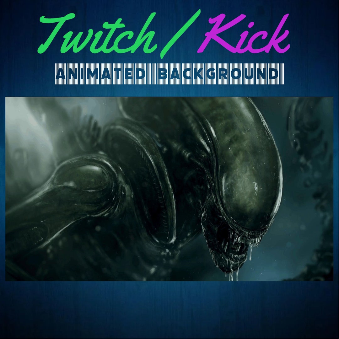 Alien Twitch / Kick Animated Background Streaming Screens - Etsy