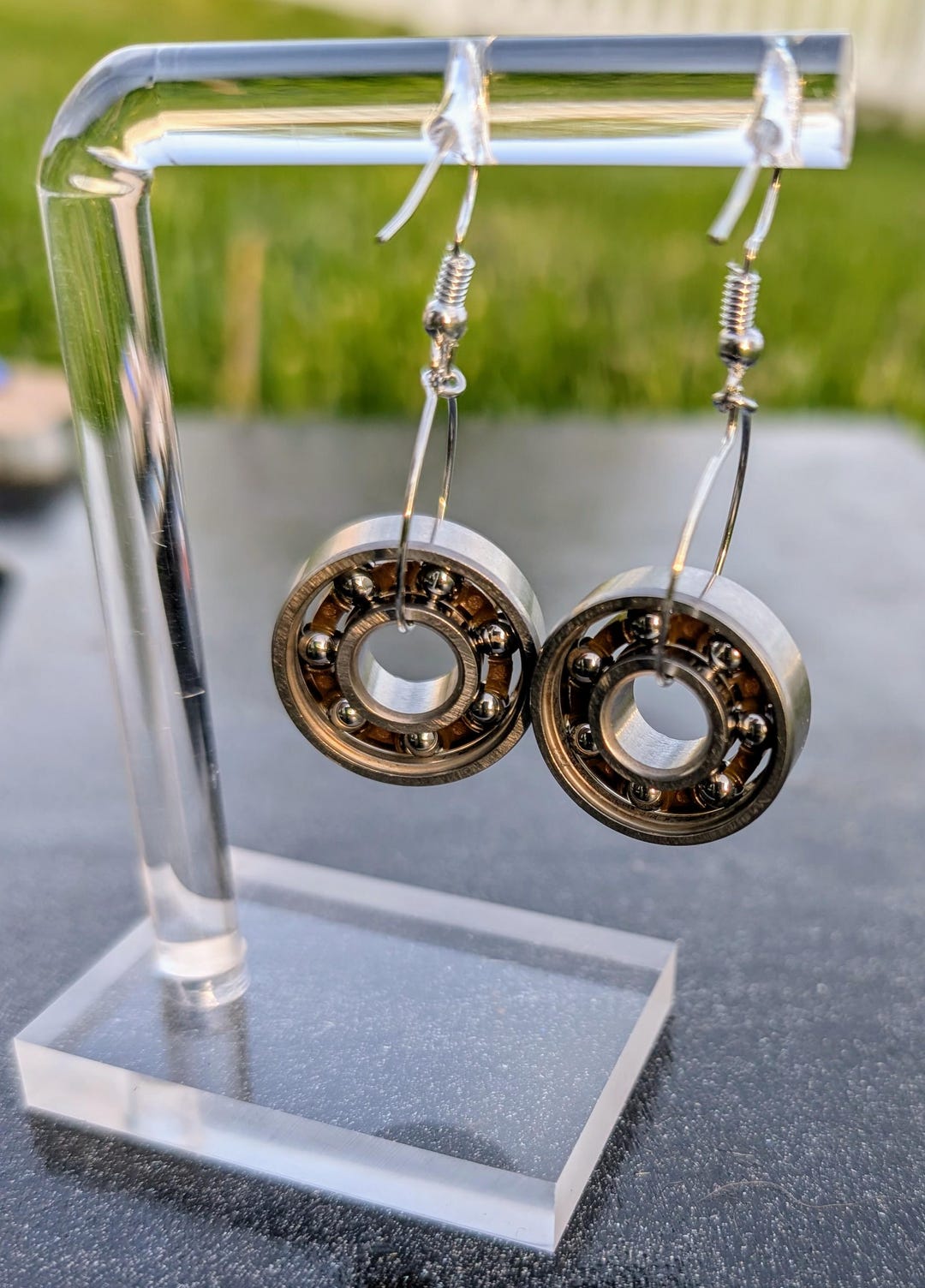 Ball Bearing Dangle Earrings: STEM Industrial Jewelry - Etsy