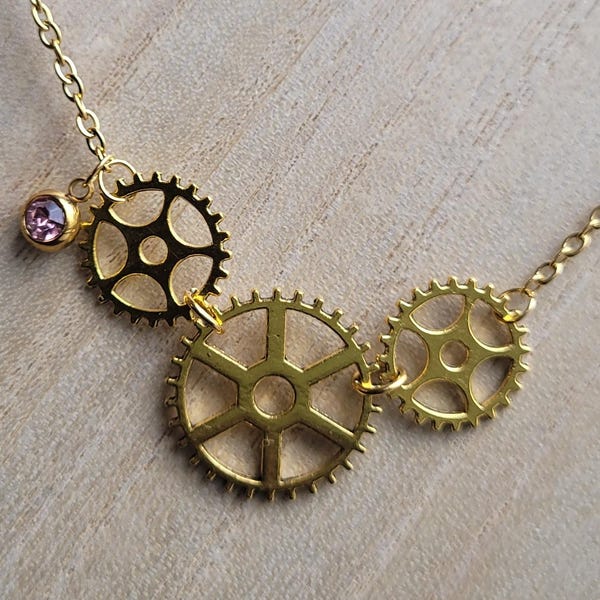 Gear Necklace - Etsy
