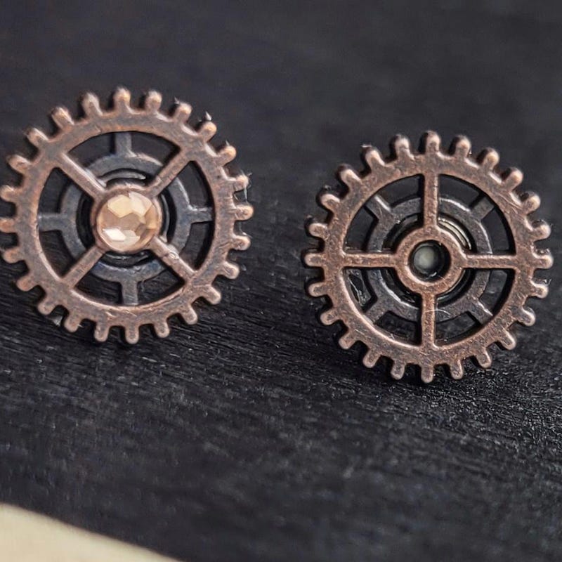 Gear Earrings - Etsy