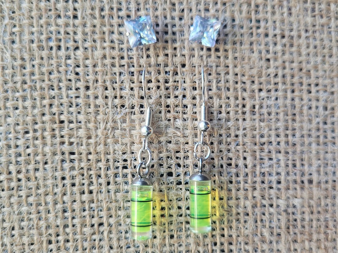 Level Earrings and Bonus CZ Studs - Hypoallergenic, Clasp, & Clipon ...