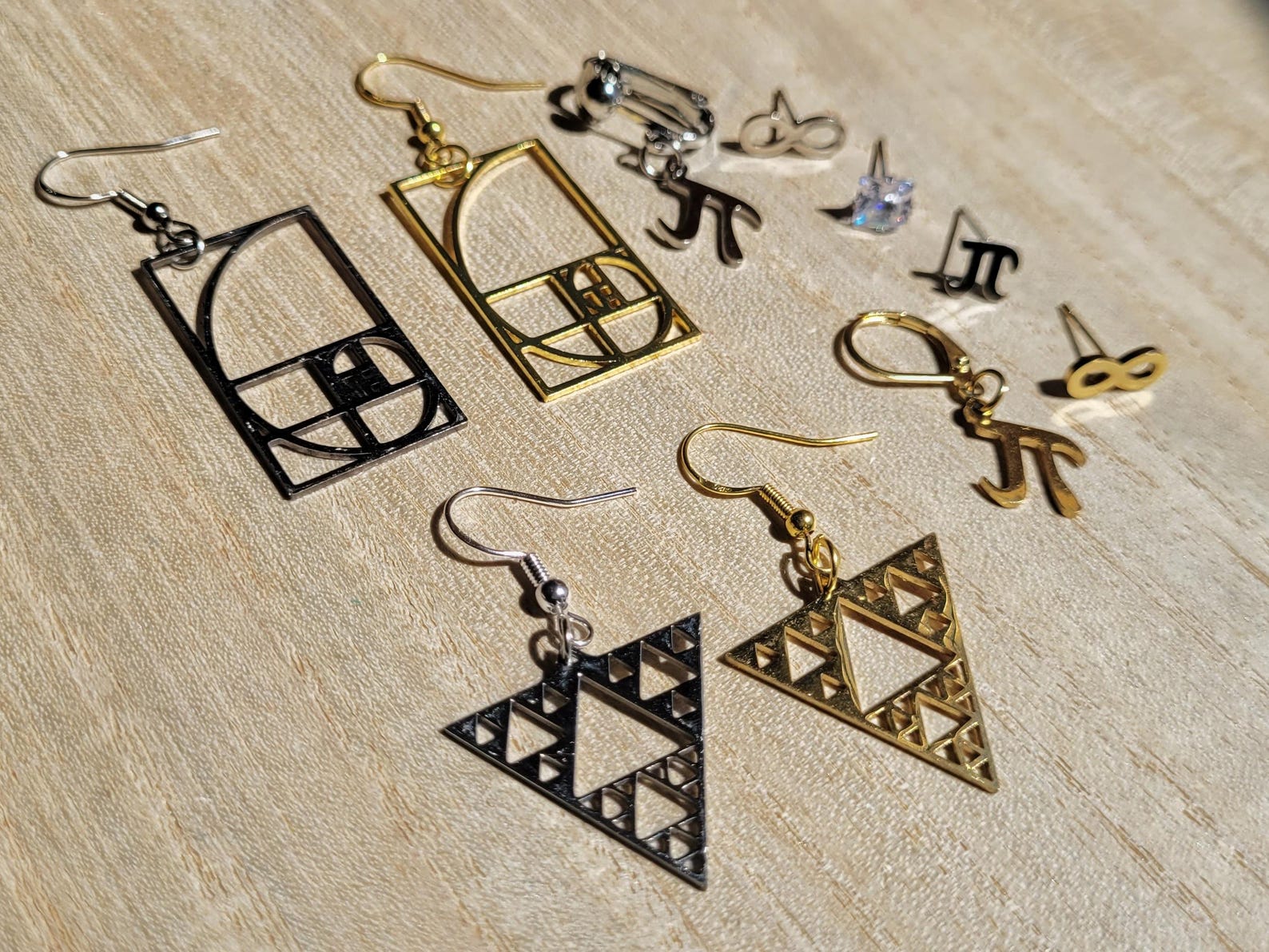Math Symbol Earrings: STEM Gift With Bonus Studs - Etsy