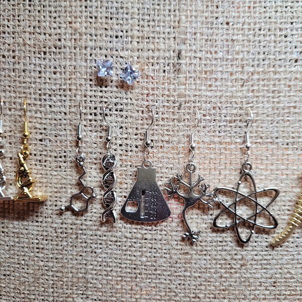 Science Earrings - Etsy
