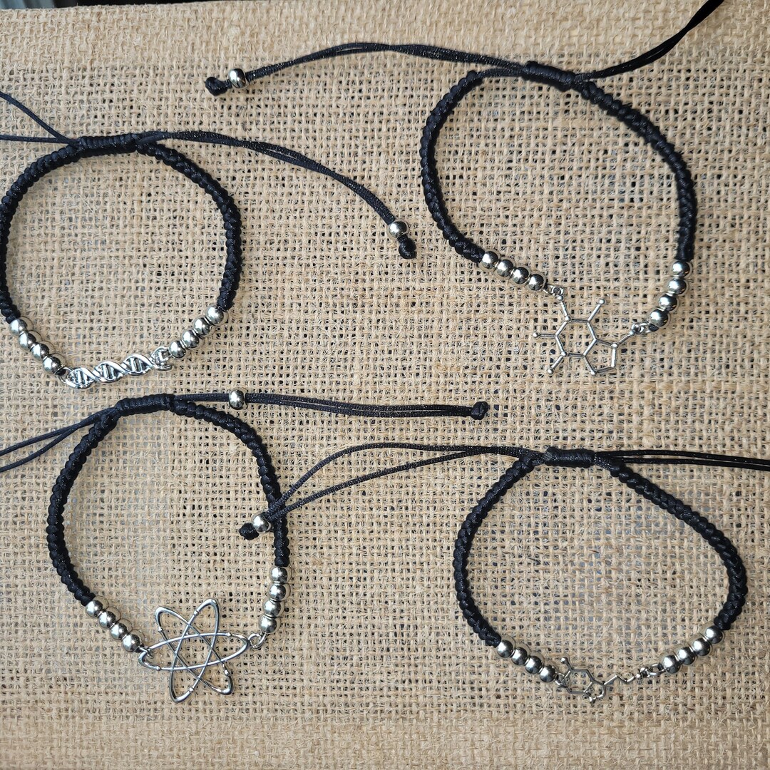 Science Bracelet - Double Helix Bracelet-atom Bracelet-molecule ...