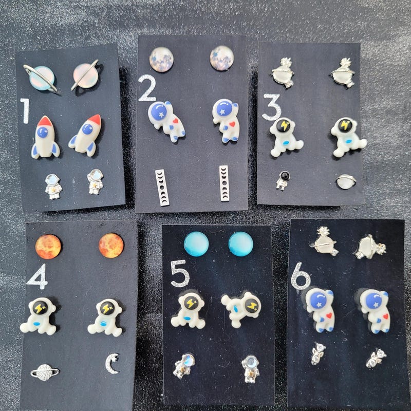 Space Earrings - Etsy