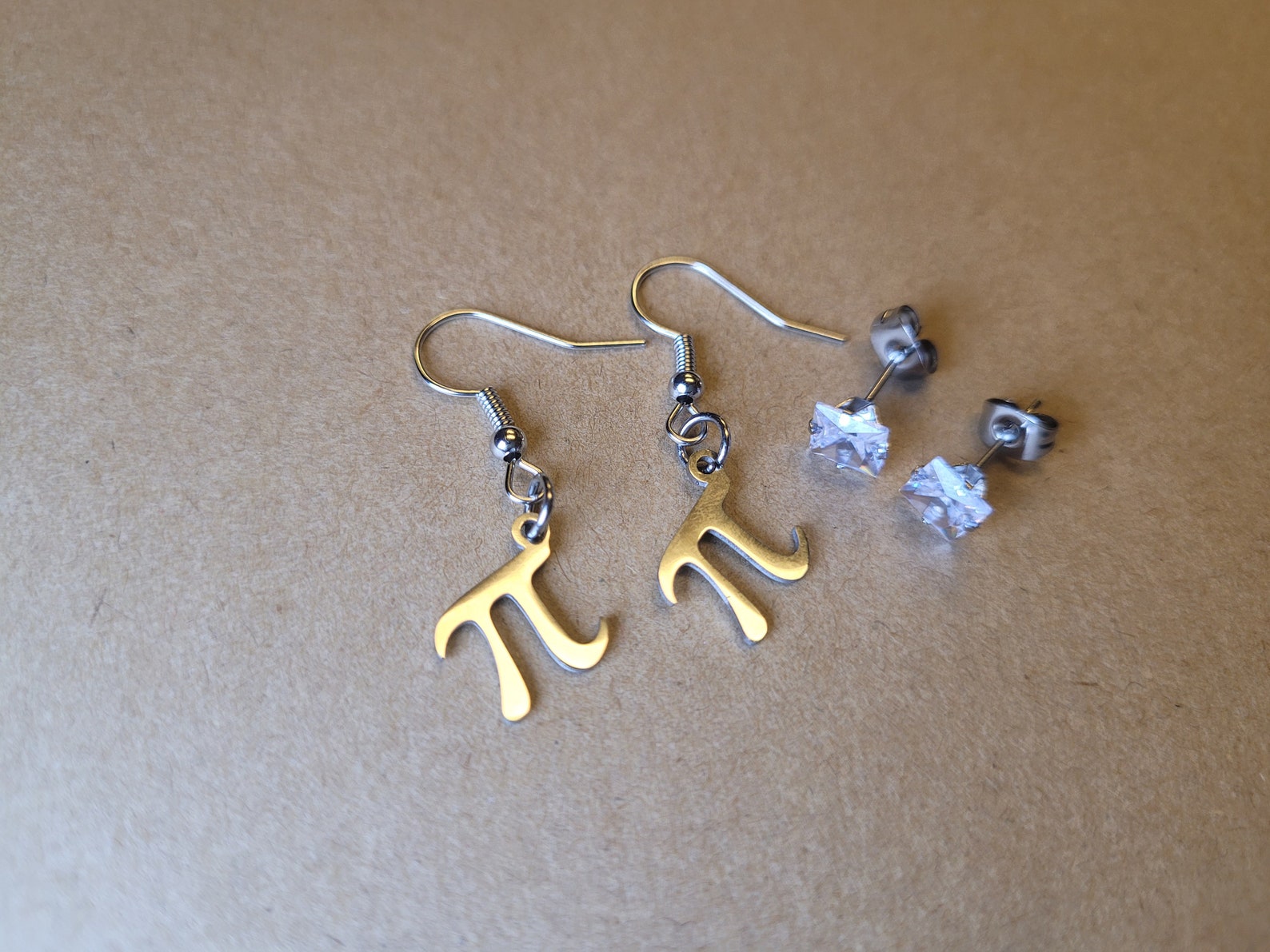 Math Earrings W/hypoallergenic Option & Bonus CZ Studs Math Gift-math ...