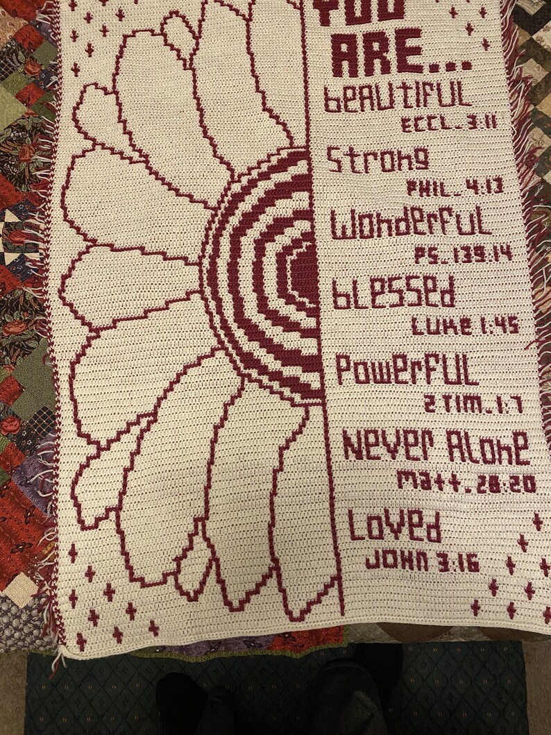 You Are Blessed Daisy OVERLAY MOSAIC Pattern - Etsy