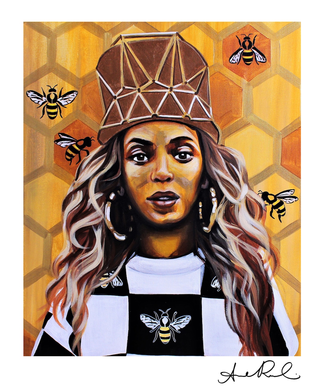 Digital File Original Print Queen Bee beyoncé - Etsy
