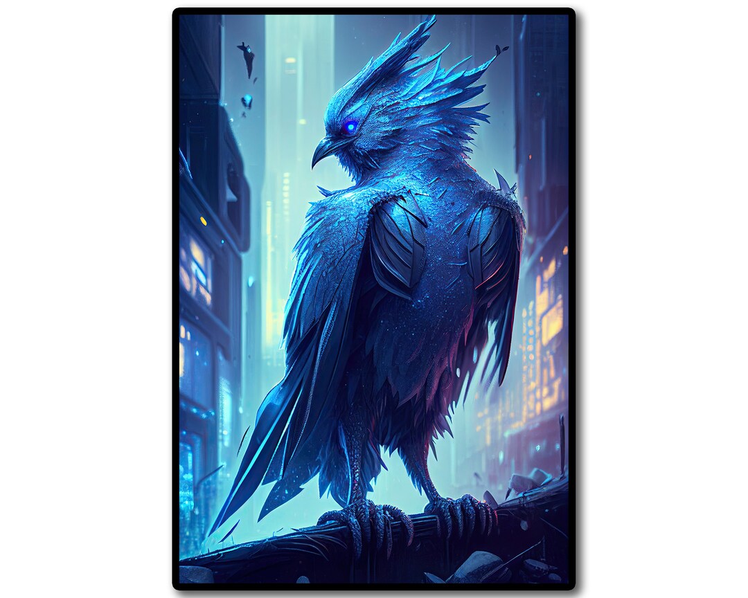 Cyberpunk Pokemon Articuno Printable Poster - A4 to A1 Sizes Available ...