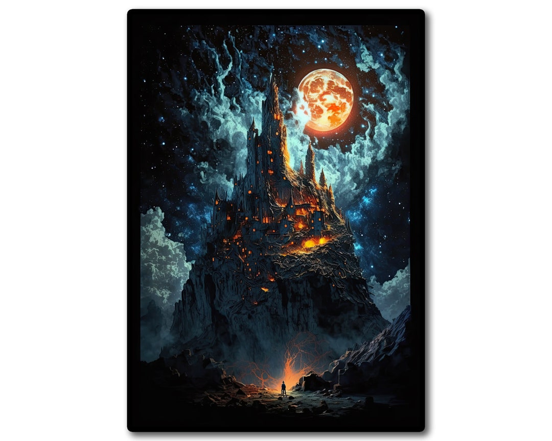 Van Gogh-inspired Castle Printable Poster - A4 to A1 Sizes Available ...