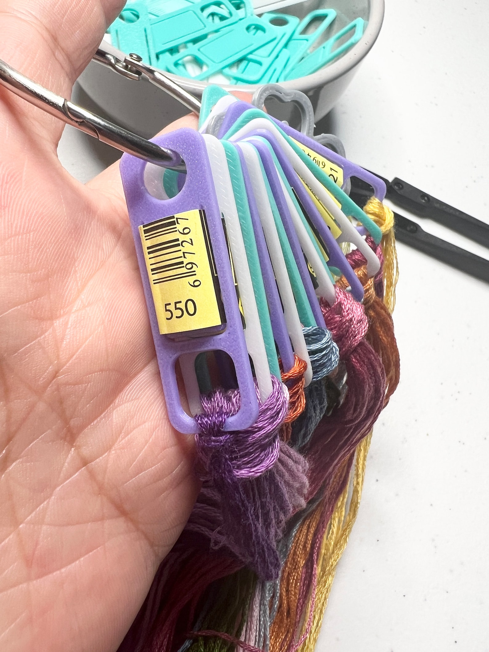 MIDI Floss Thread Drops With Label Tag Slot | Cross Stitch, Embroidery ...