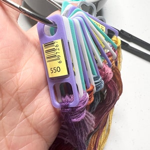 MIDI Floss Thread Drops With Label Tag Slot | Cross Stitch, Embroidery ...