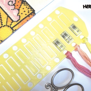 Compact Floss Thread Card Organizer With Label Tag Slots | Holds 20 ...