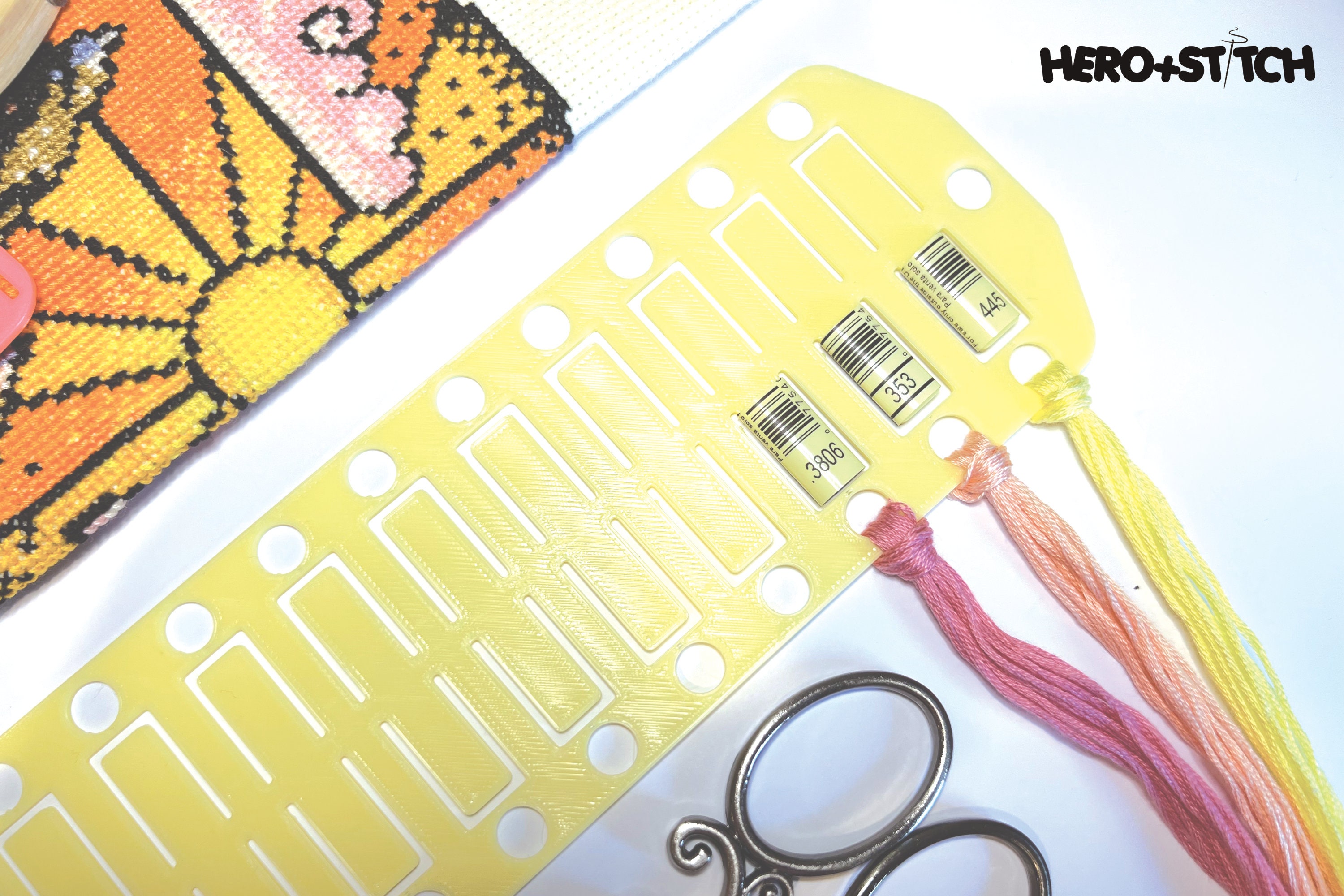 Compact Floss Thread Card Organizer With Label Tag Slots | Holds 20 ...