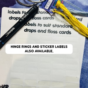 STANDARD Floss Thread Drops With Label Tag Slot | Cross Stitch ...