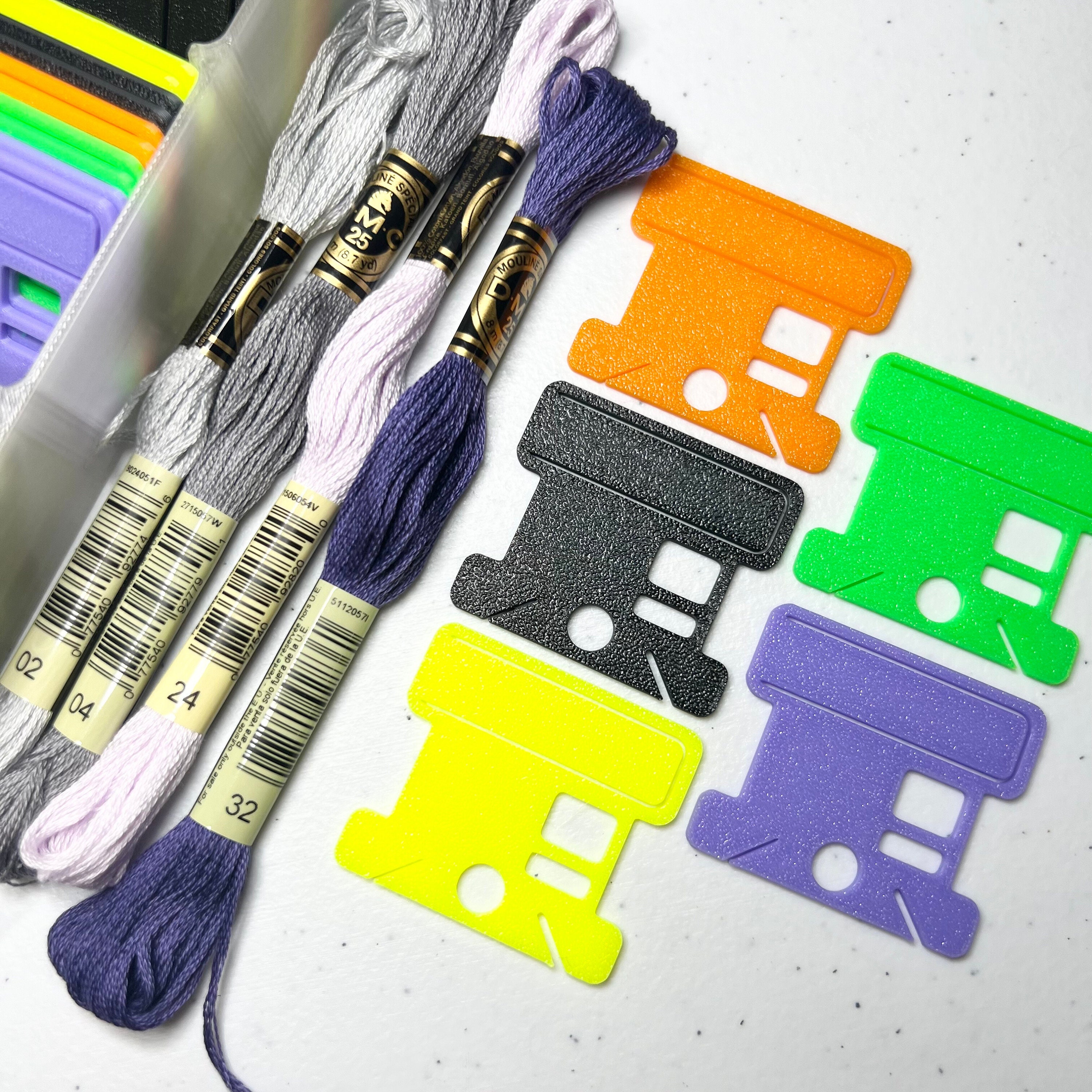 Mega Bobbin all-in-one With Label Tag Slot Floss - Etsy