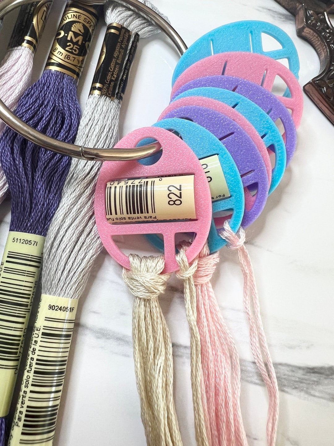 EGG STYLE Floss Thread Drops With Label Tag Slot | Cross Stitch ...