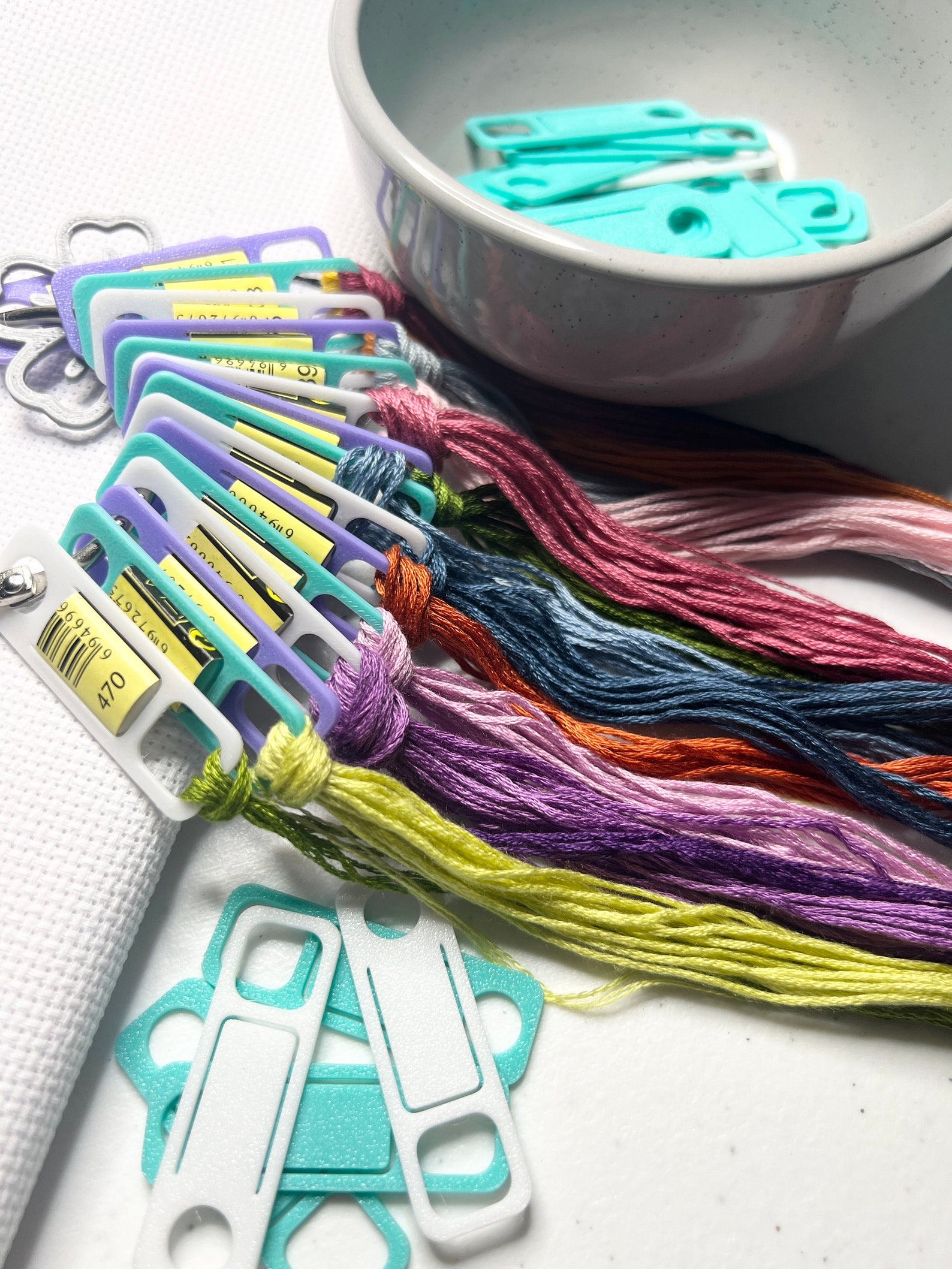 MIDI Floss Thread Drops With Label Tag Slot | Cross Stitch, Embroidery ...