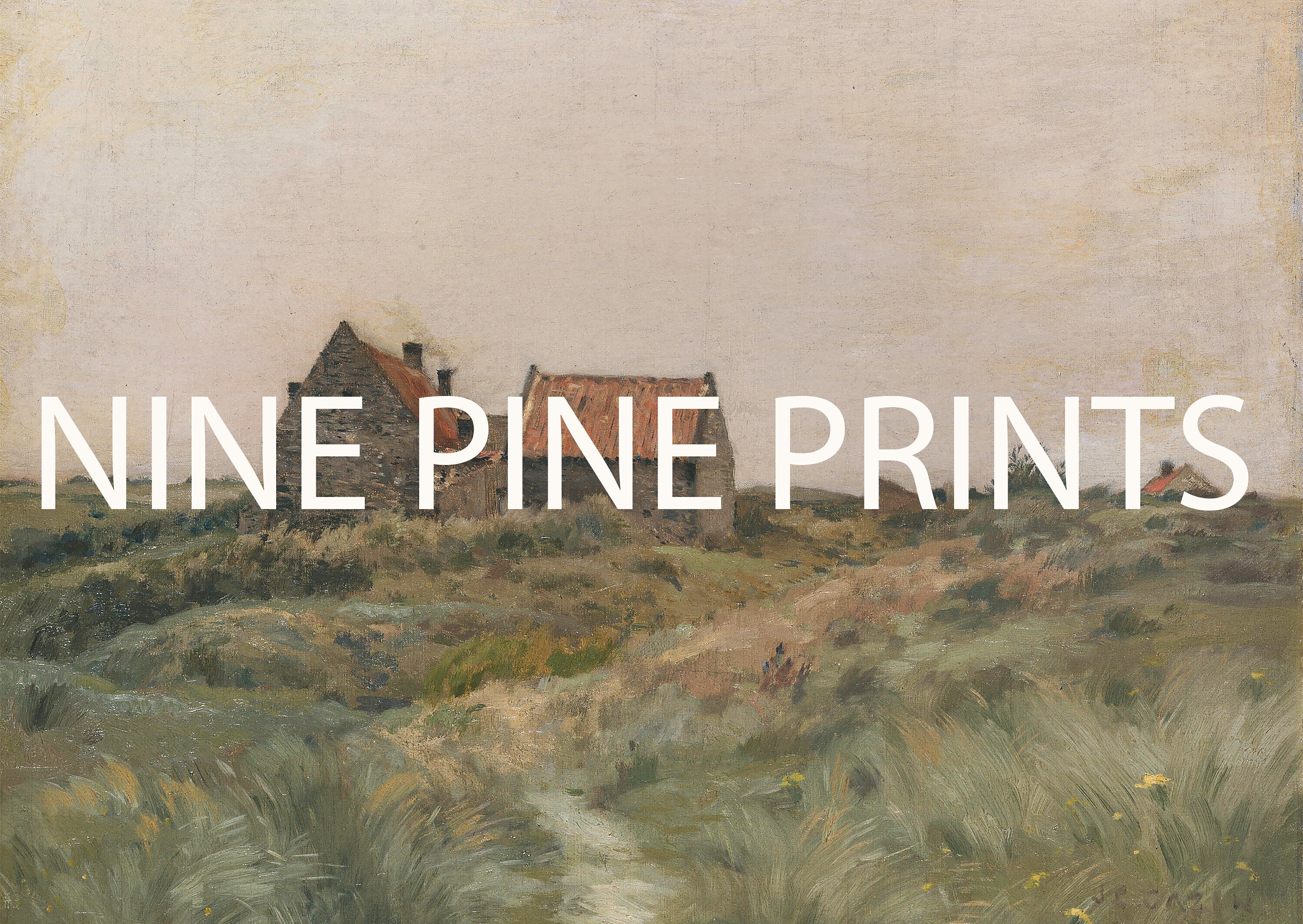 Vintage Rural Landscape With Barns Printable Vintage Oil - Etsy