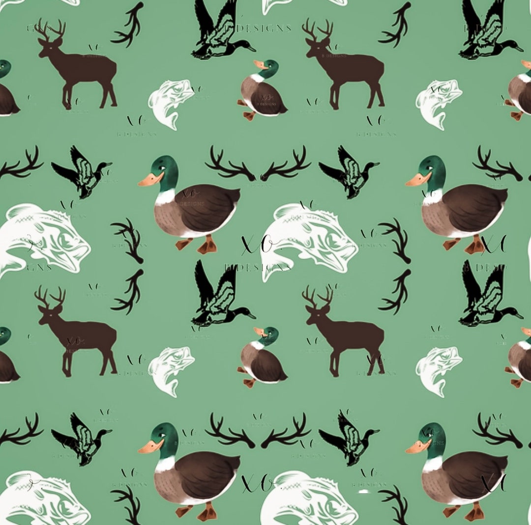 Hunting Seamless Pattern - Etsy