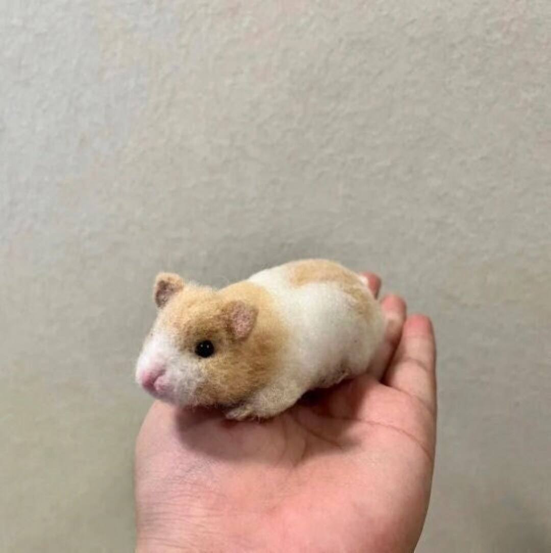 3 Inches Needle Felted Hamster Figurine,needle Felted Animals,doll ...