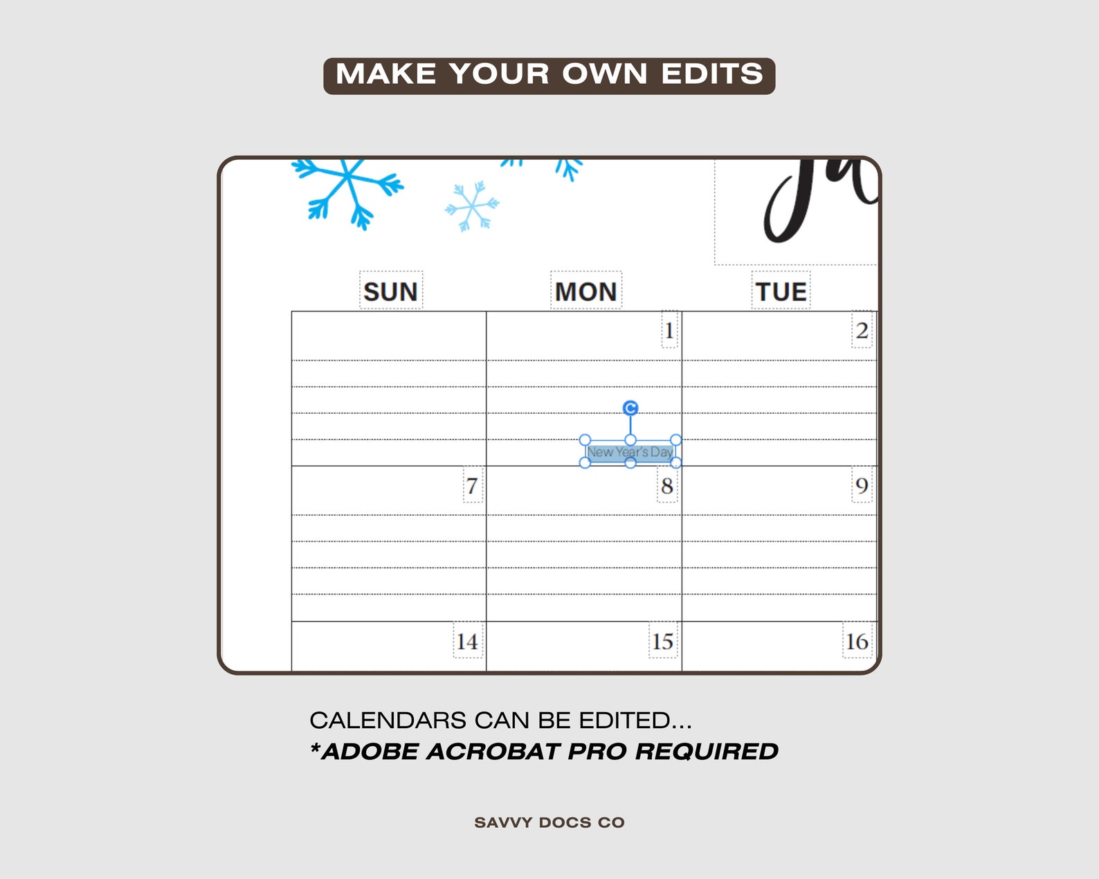 2024 Monthly Calendar Printable Planner, Instant Download PDF, Wall ...