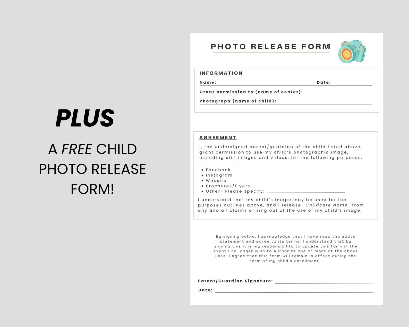 Home Daycare Contract Template, Detailed Childcare Agreement for ...