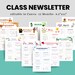 12-month Newsletter Template PDF, Classroom Newsletter, Daycare Class ...