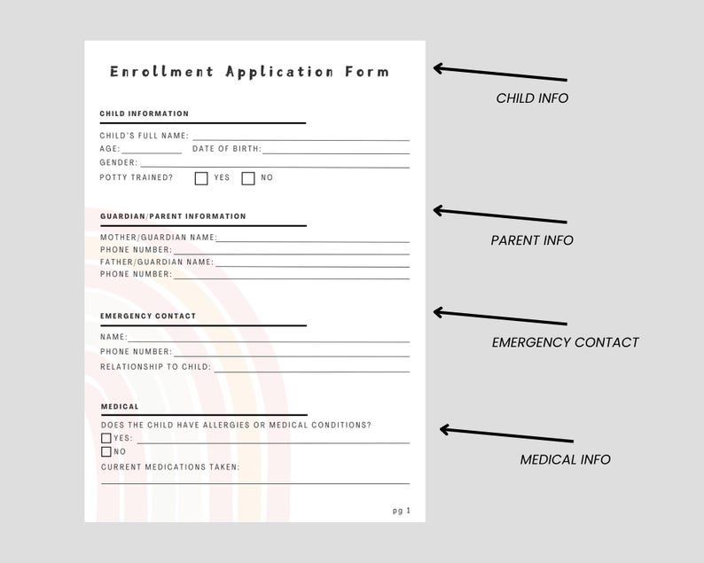 Home Daycare Contract Template, Detailed Childcare Agreement for ...