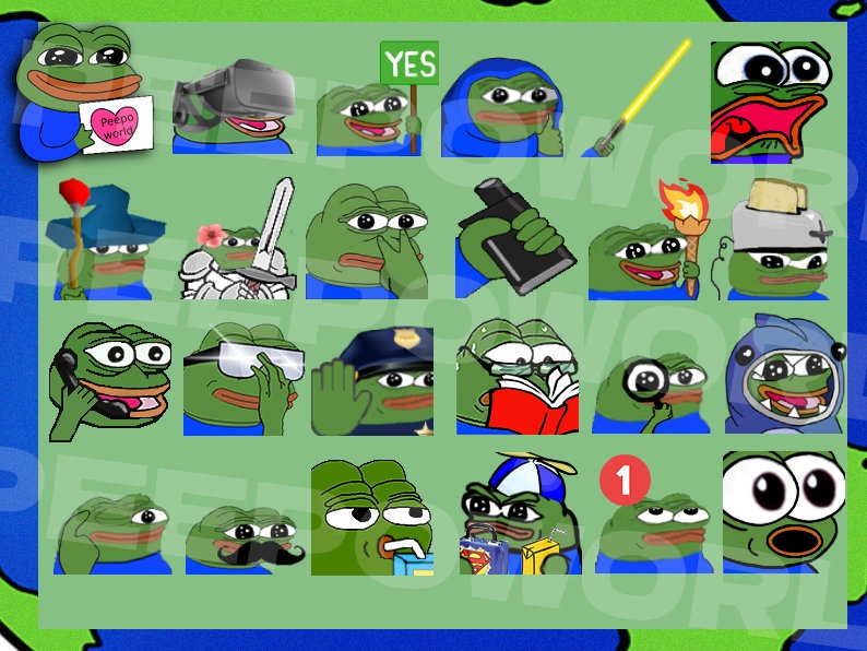 279 Pepe Discord & Twitch Emotes Bundle - Etsy