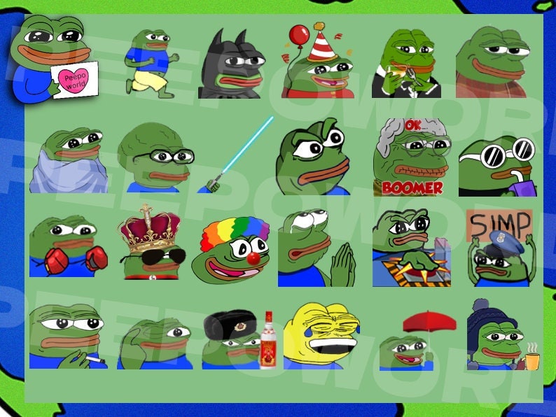 279 Pepe Discord & Twitch Emotes Bundle - Etsy