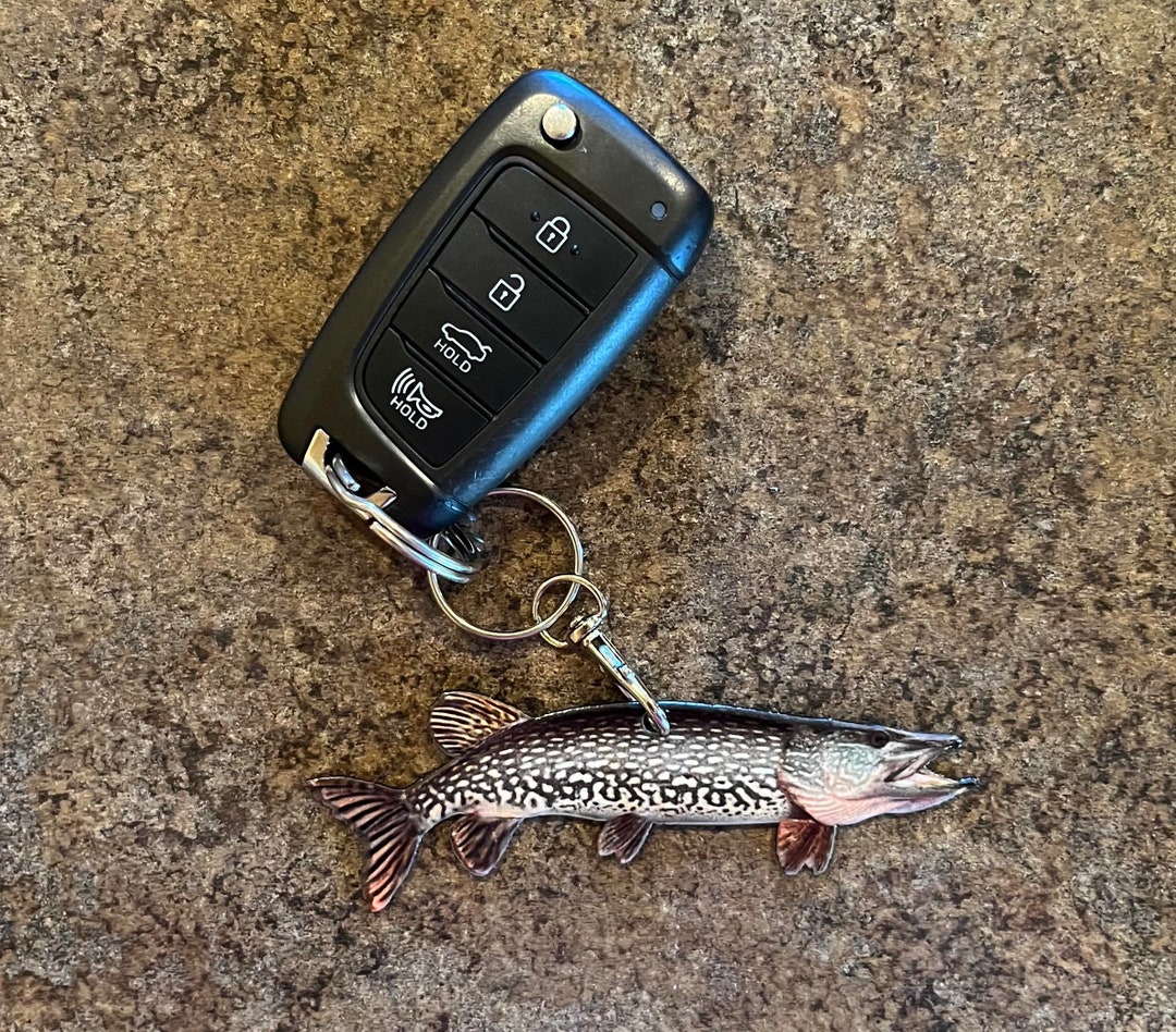 Northern Pike Fish Keychain, Realistic Fish Keychain, Boat Keychain - Etsy