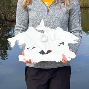 Brook Trout Replica Duo Wall Art -19 Inch Realistic 2D (flat) Metal ...
