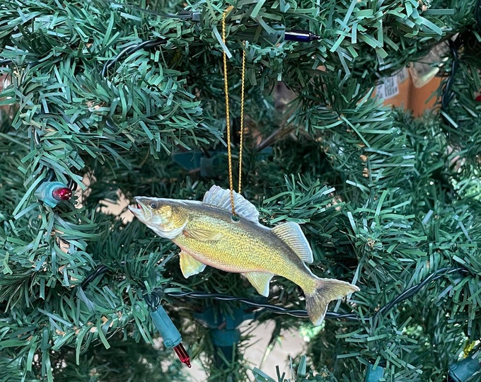 Walleye Fish Tree Landscape Polymer Clay Ornaments! (1 Ornament ...