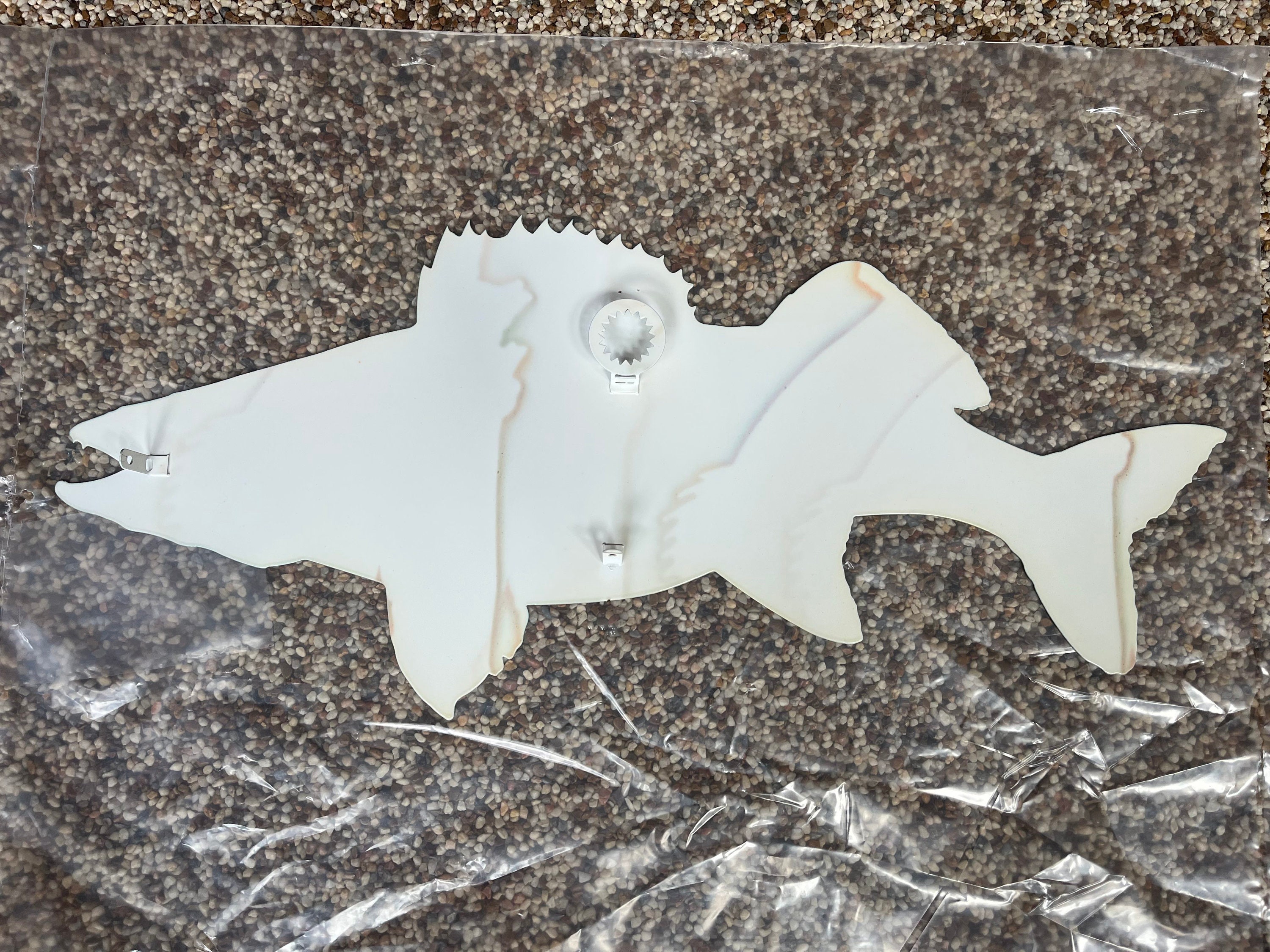 Walleye Replica - 30 Inch 2D Metal Walleye Fish Art Replica, Faux ...