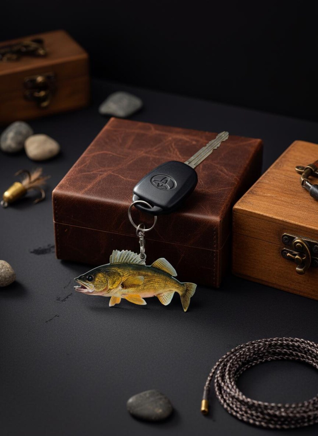 Walleye Fish Keychain, Realistic, Fishing, Boat, Keys - Etsy
