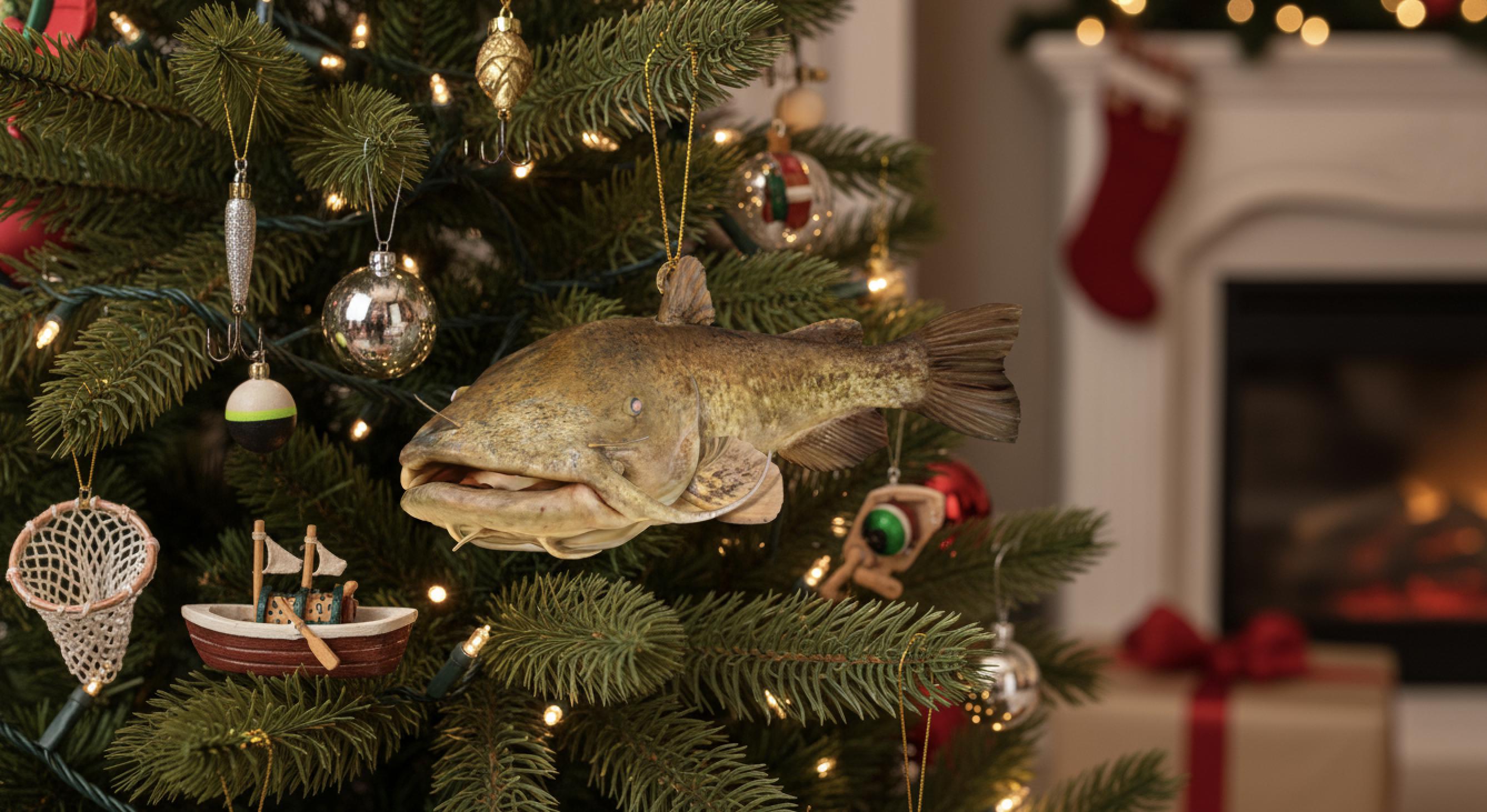 Realistic Flathead Catfish Christmas Ornament – Flat Metal Fishing ...