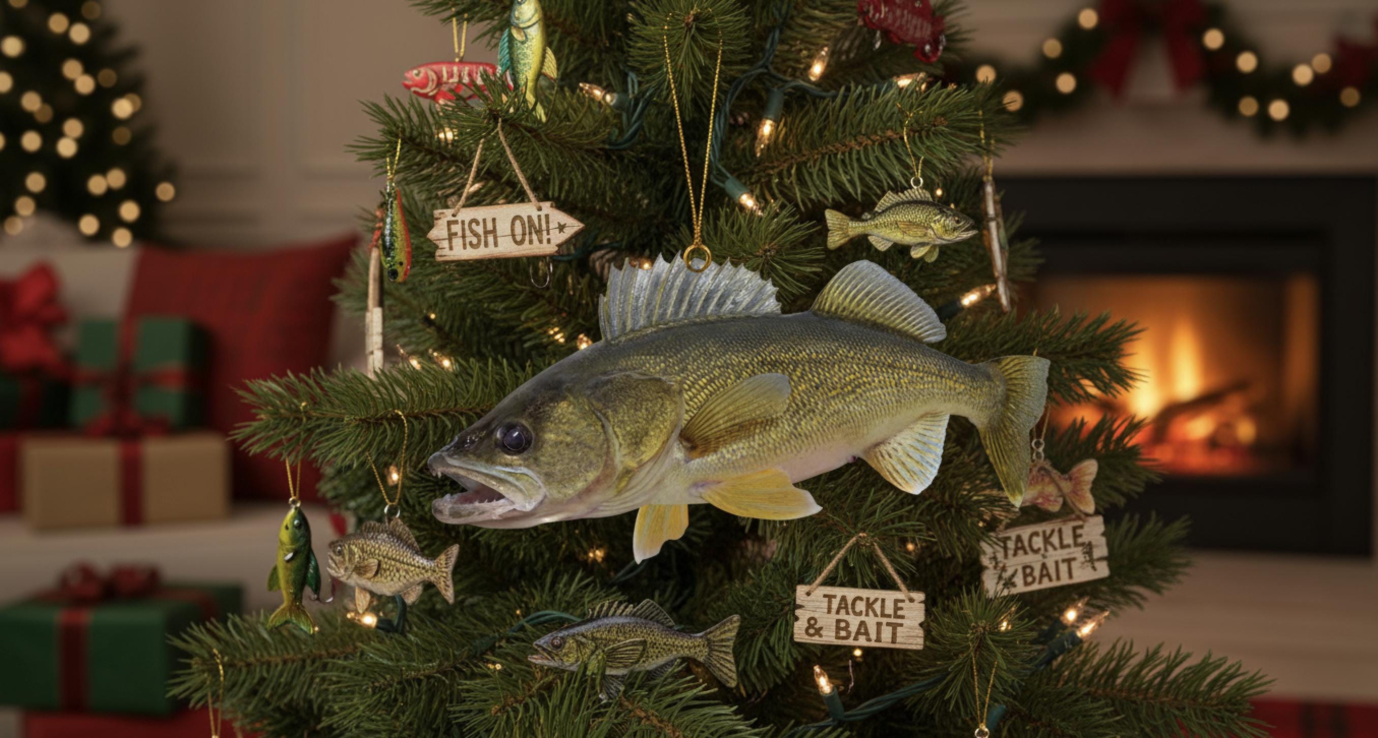 Realistic Walleye Fish Ornament – Fishing Gift for Anglers and ...