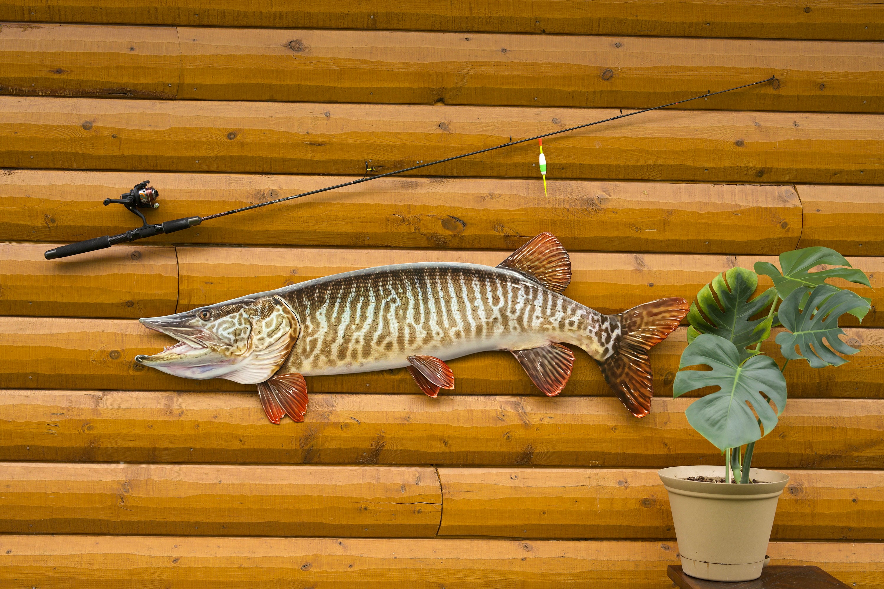 Tiger Musky Replica Wall Art 52 Inch Metal Realistic Musky - Etsy