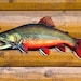Brook Trout Replica - 23 Inch Trophy Brook Trout 2D Flat Metal Decor ...