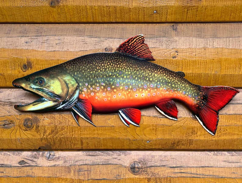 Brook Trout Replica 23 Inch Trophy Brook Trout 2D Metal - Etsy
