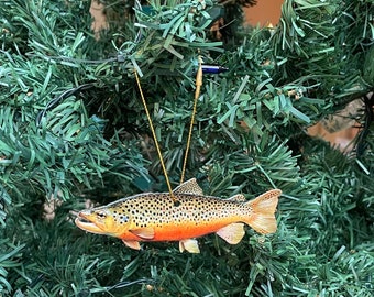 Appalachian Brook Trout, Christmas Ornament, Wood Tree Ornament, Fish ...