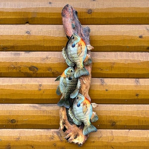 Bluegill Stringer Mount Layered Flat 2D Metal of 10.5-11 Inch Bluegills ...