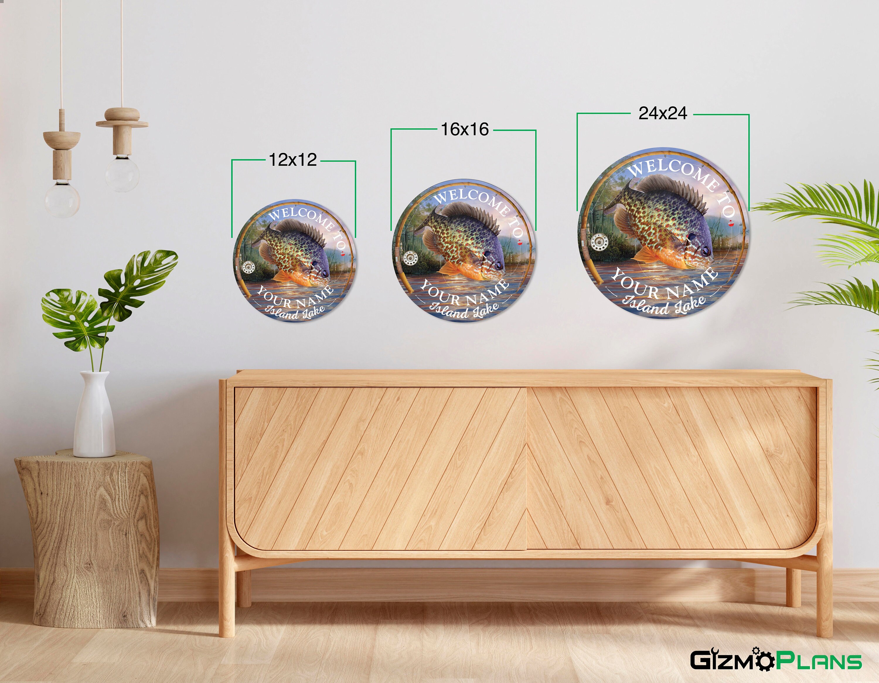 Bluegill Personalized Lake House Sign Sunfish Personalized - Etsy