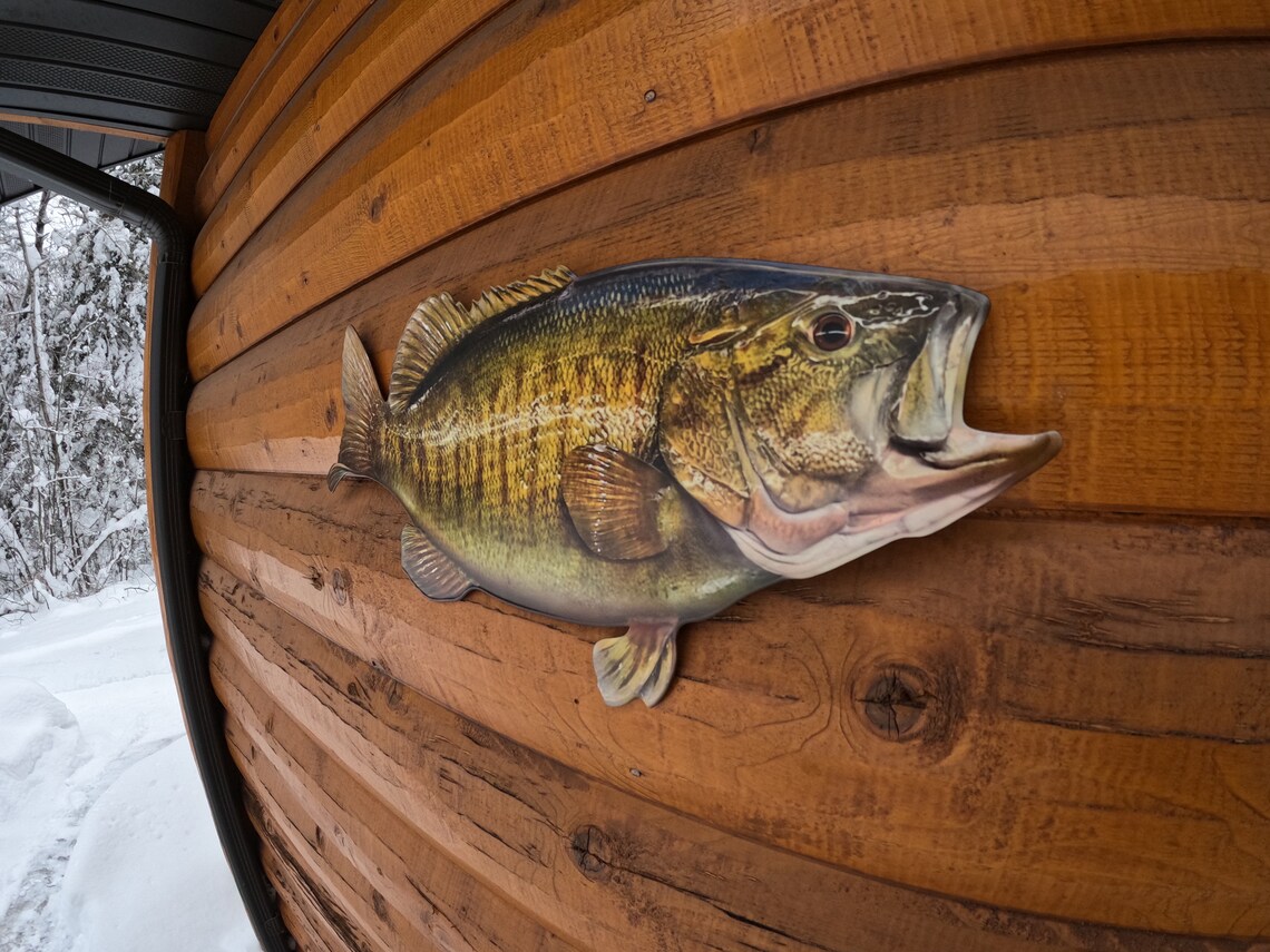 20" Smallmouth Bass Flat Metal Replica – Cabin Lake House Wall Art - Etsy