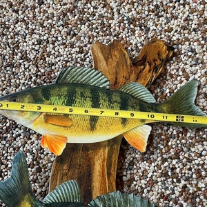 Perch Replica Duo Wall Art 19 Inch T Realistic 2D Metal Perch Driftwood ...