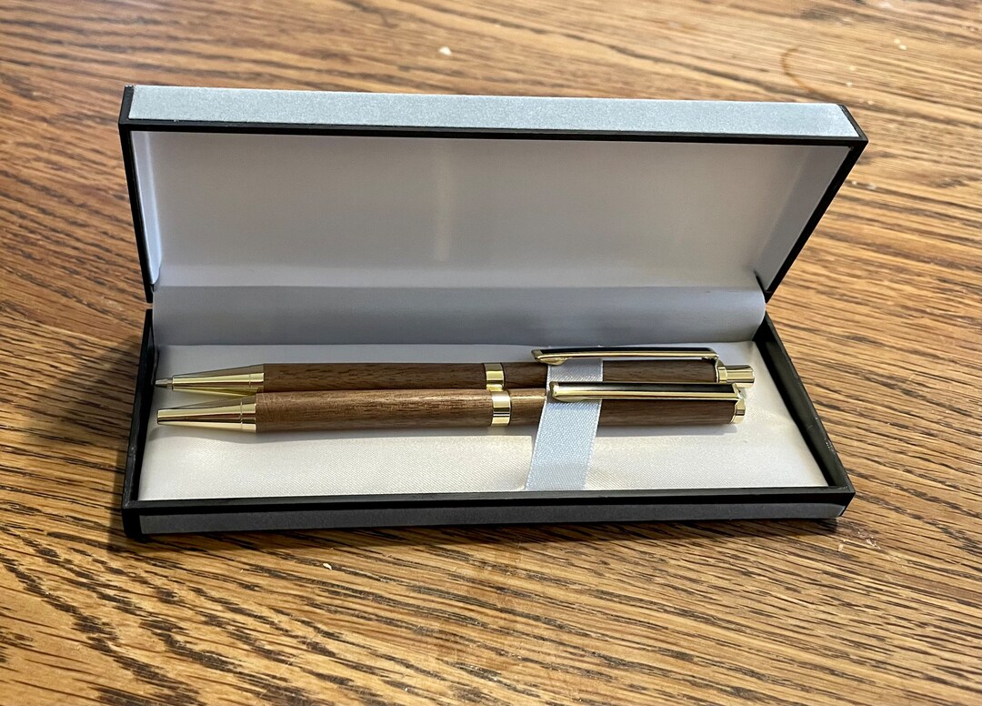Classic Hand Crafted Pen & Pencil Set - Etsy Classic Hand Crafted Pen & Pencil Set - Etsy