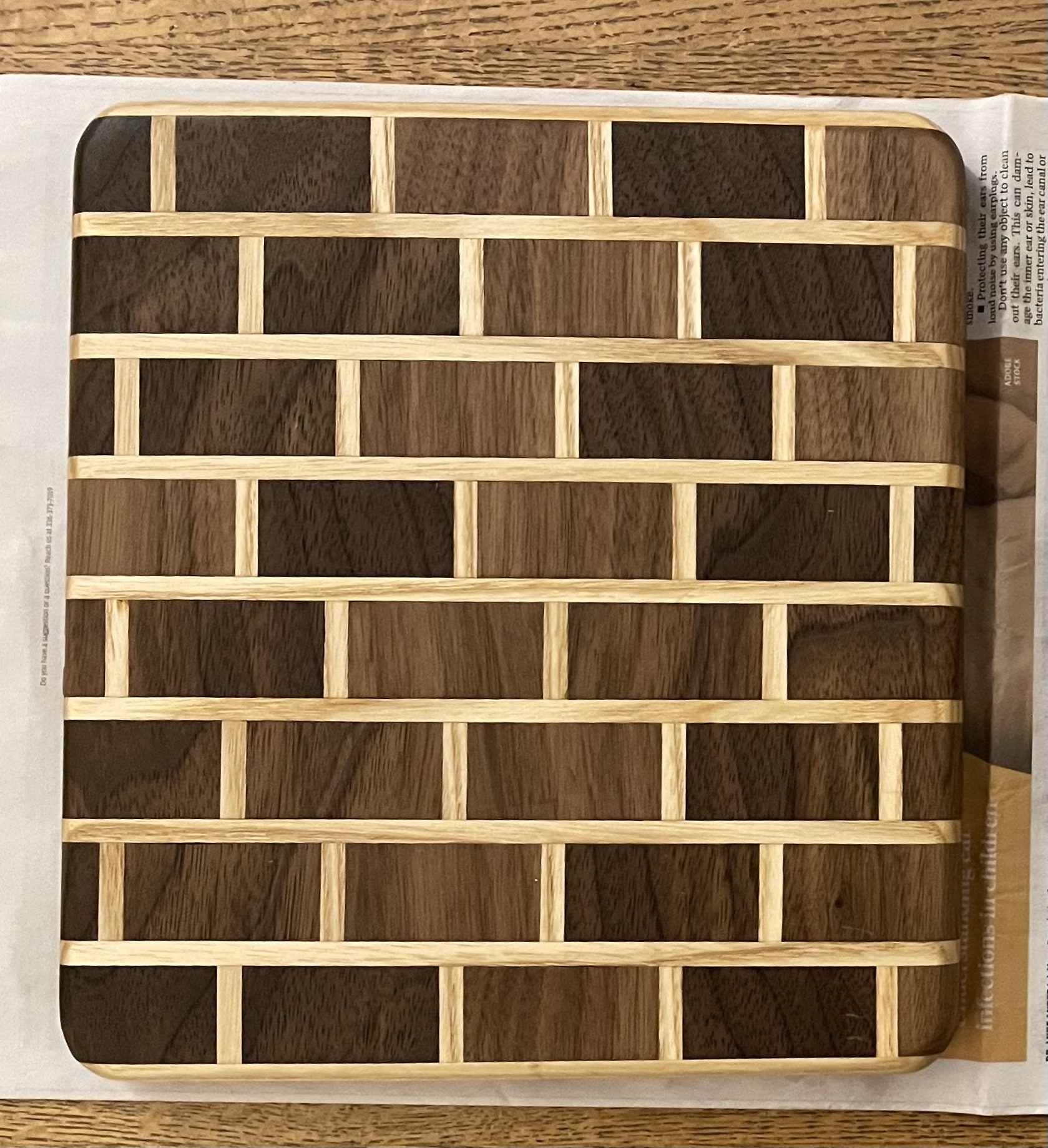 Brick Pattern Cutting Board - Etsy