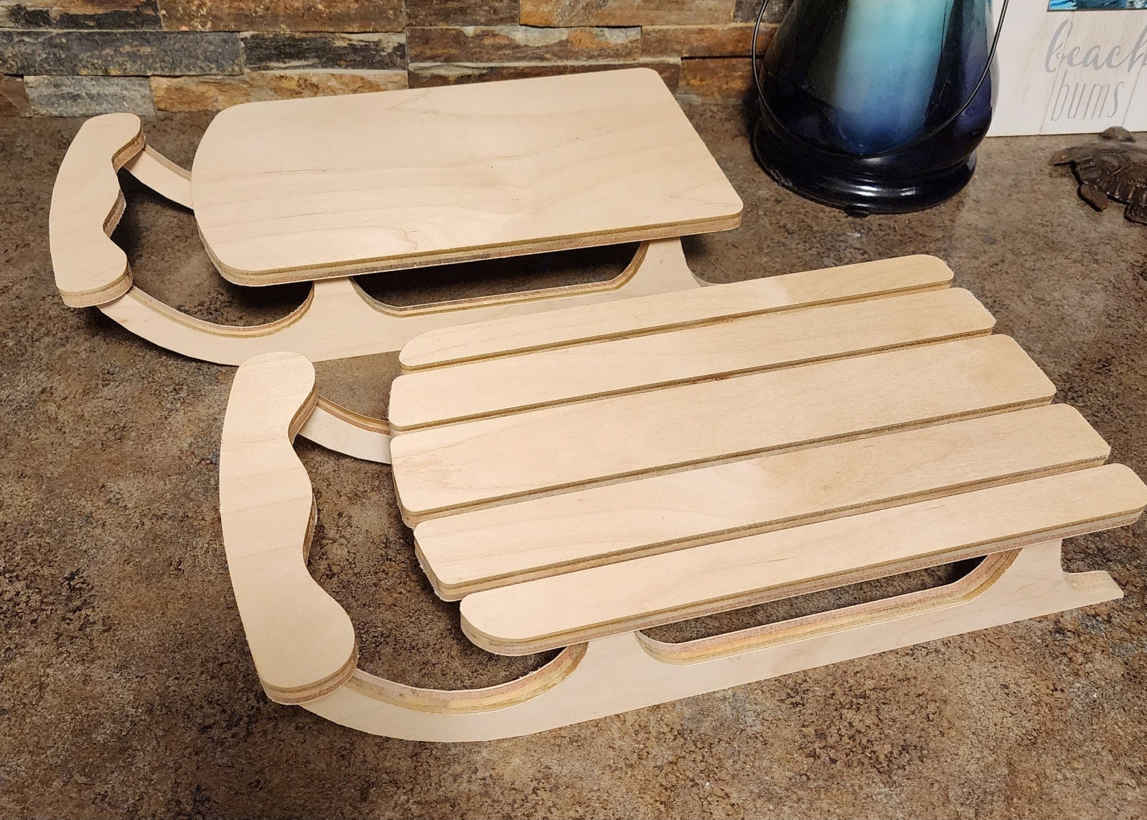 Decorative Wood Sled - CNC Cutting Files - Etsy