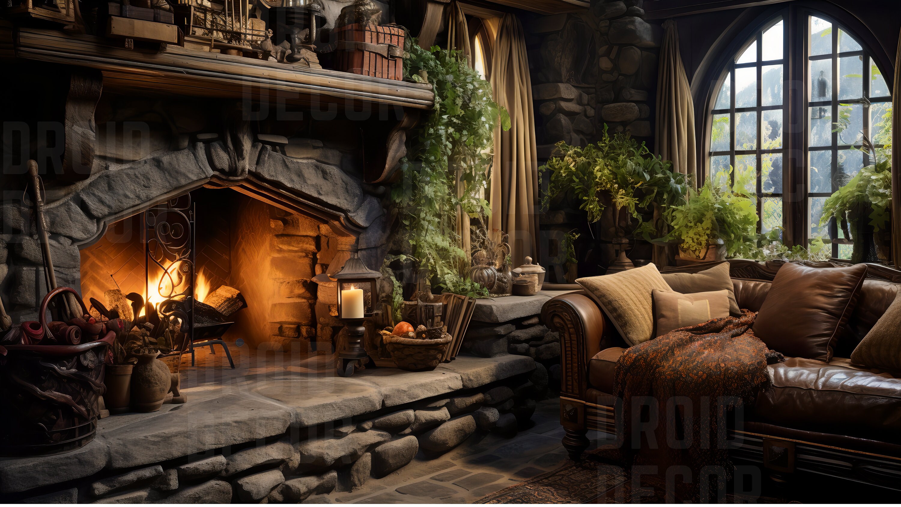 Whimsical Fantasy Virtual Backgrounds | 3 Pngs | Zoom Background ...